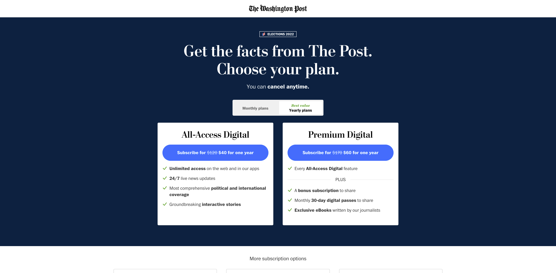 The Washington Post Sitewide Sale Inspiration